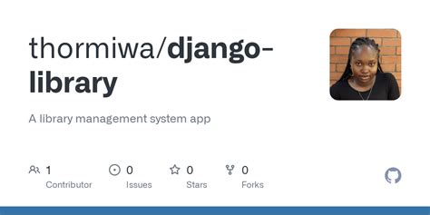 Github Thormiwa Django Library A Library Management System App