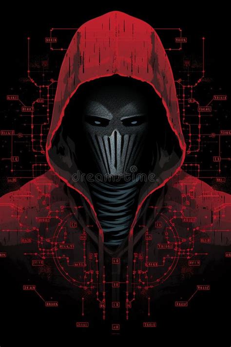 The Dark Web Hooded Hacker Banner Stock Image Image Of Cyber System