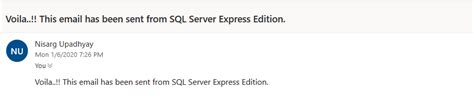 Database Mail Configuration In Sql Server Express Edition