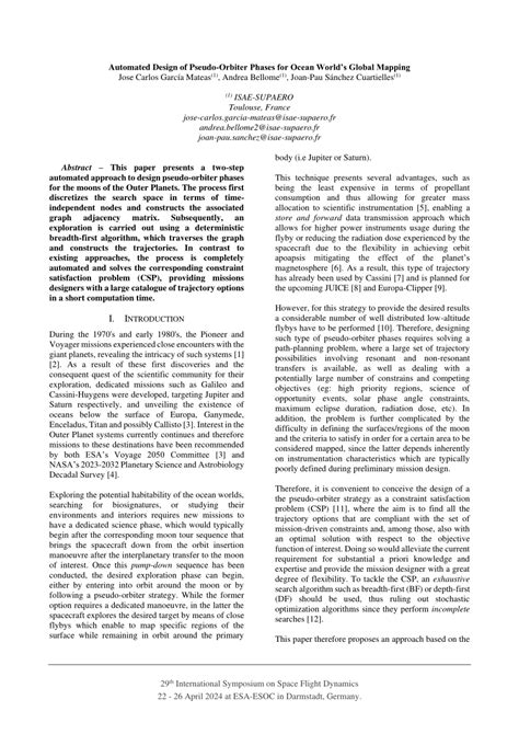 Pdf Automated Design Of Pseudo Orbiter Phases For Ocean Worlds