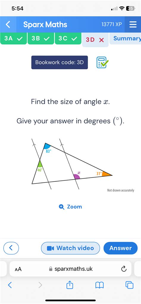 554 E5 Sparx Maths 13771 Xp Bookwork Code 3d Studyx