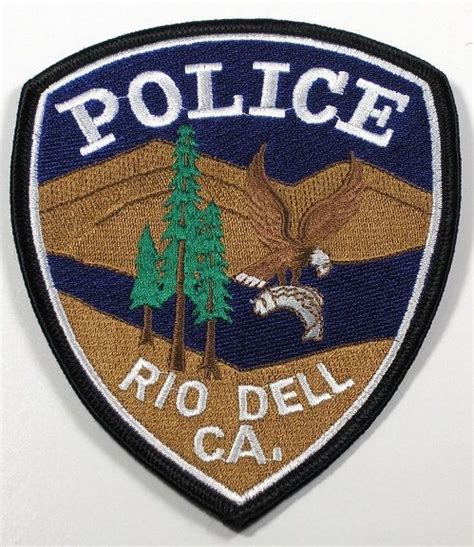 Rio Dell Police Department Patch California Police Patch Emblem Law