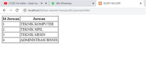 Query Builder Laravel