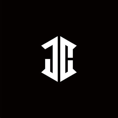 Jc Logo Monogram With Shield Shape Designs Template 20696562 Vector Art