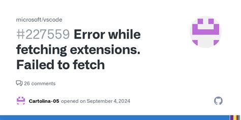 Error While Fetching Extensions Failed To Fetch · Issue 227559