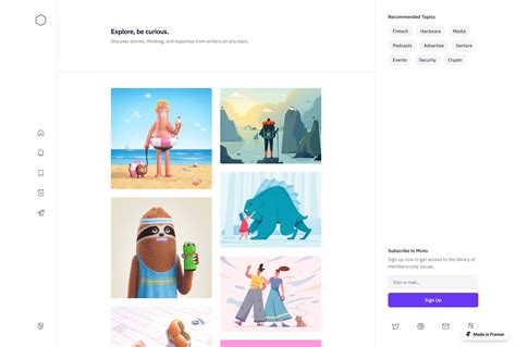 Mono — Multi Layout Blog Template For Framer