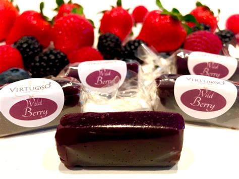 Wild Berry Caramels 4oz Gourmet Parisian Caramels Fruit Style