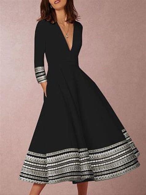 Moda Anti Idade Vestidos Outonais Para Senhoras De Frente Para O Mar