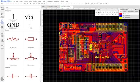 Design Schematic Pcb In Circuitmaker Multisim And Easyeda By