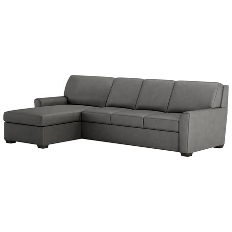 American Leather Klein Kle Stc Rax1 Kle Sl3 Ksx1 Two Piece Sectional Sofa W King Sleeper And