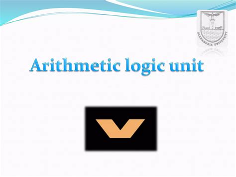 Arithmetic Logic Unit PPTX