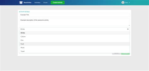 GitHub TomaBucur Reactivities