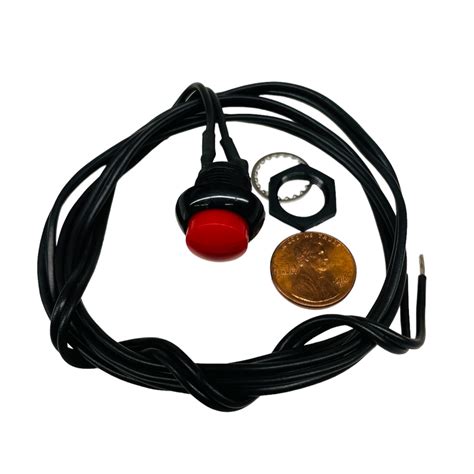 Red Momentary Push Button