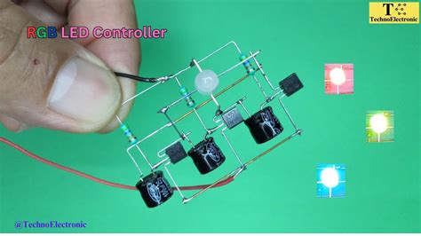 Rgb Led Controller Using Transistors Bc557 Youtube