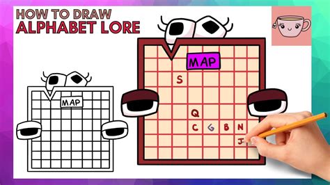 How To Draw Alphabet Lore Map Easy Step By Step Drawing Tutorial Youtube