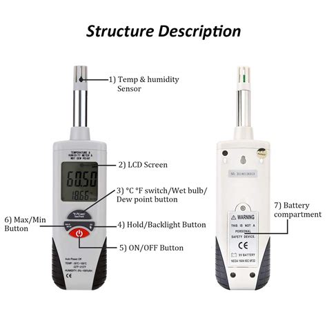 Mengshen Digital Psychrometer M350 User Manual