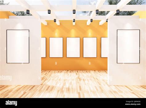 Framed Photos In An Empty Room Suitable For Putting Together A Background For A Lovely Display