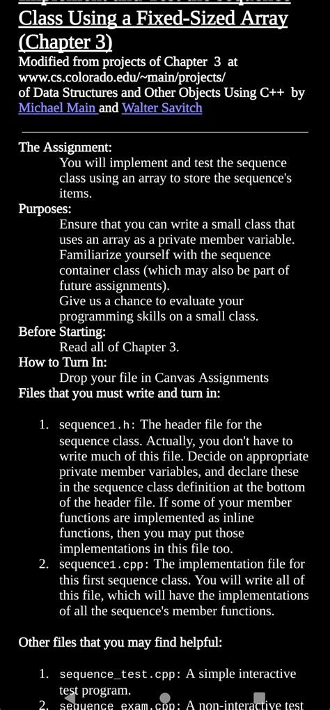 Solved Class Using A Fixed Sized Arraychapter 3modified
