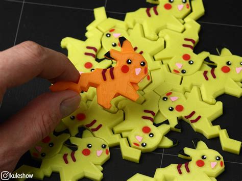 Pikachu Tessellation 🧩・free Stl File For 3d Printing・cults