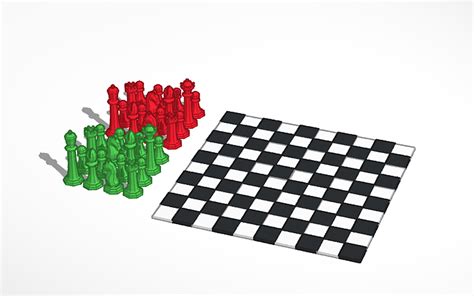 3d Design Chess Set Tinkercad