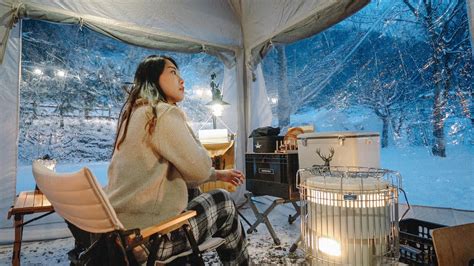 설중캠핑 하루 종일 내리는 눈 온도계가 고장난 강추위 속 나 혼자 행복캠핑 얼어붙은 강 제육김치 두부와 막걸리 영월 휴가를부탁해 캠핑장 Youtube