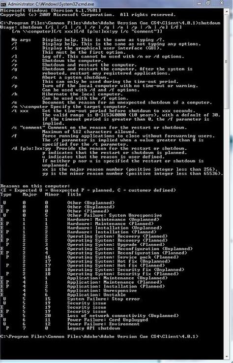 How To Shutdown And Apply Updates Via Dos Command Windows 7 Forums