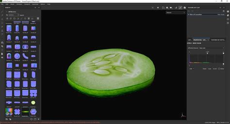 3d Model Slice Of Cucumber 3d Model Vr Ar Low Poly Cgtrader