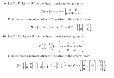 answered 9 let t p2 r → r² be the linear transformation given by a