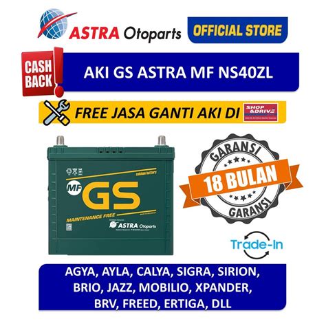 Jual Voucher Aki Mobil Gs Astra Mf Ns Zl Alya Sigra Brio Mobilio Free Jasa Ganti Shopee
