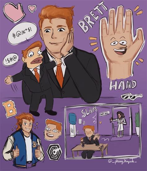 Brett Hand Random Doodles Adult Animated Shows Job Now And Then Movie Art Folder Inside