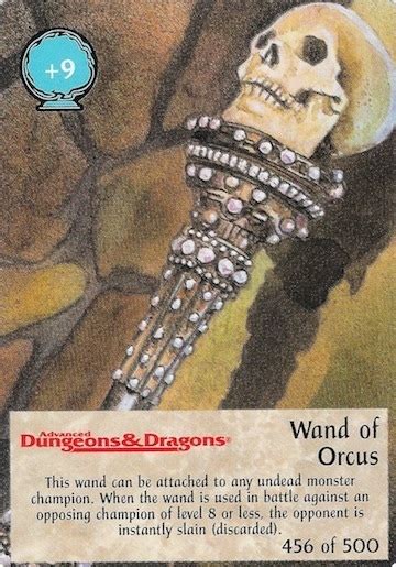 Wand Of Orcus Spellfire Card 4th Edition