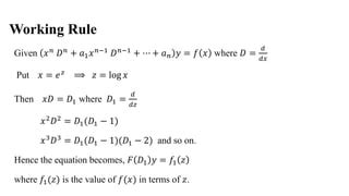 Cauchy Euler DE Pptx
