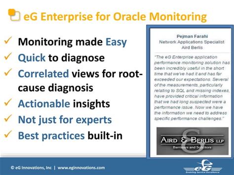 Oracle Database Performance Monitoring Diagnosis And Reporting With Eg Innovations Pptx