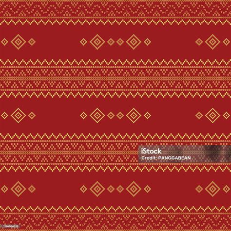 원활한 기하학적 배경 모티프 울로스 바탁 원활한 전통적인 섬유 반다니 사리 테두리 크리에이티브 원활한 인디언 반다니 텍스처