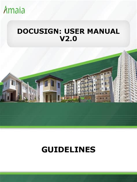 Docusign Guidelines Pdf Signature Information Technology Management