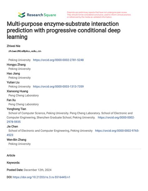 Pdf Multi Purpose Enzyme Substrate Interaction Prediction With