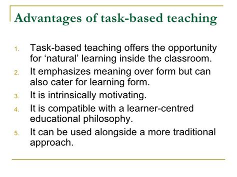Task Based Language Teaching