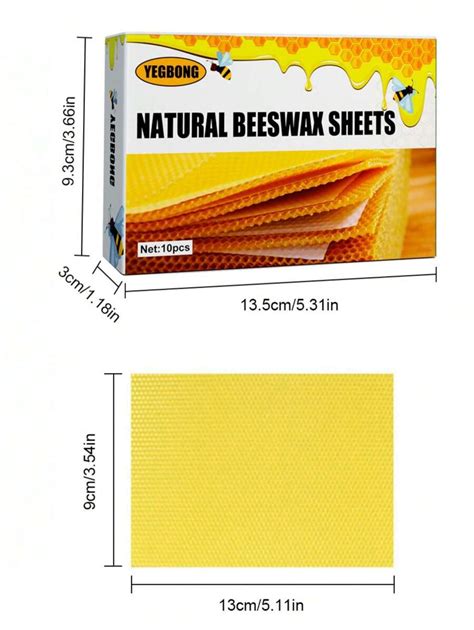 Yegbong Natural Beeswax Sheets For Beekeeping Excellent Beehive