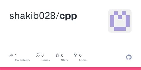 Github Shakib028cpp
