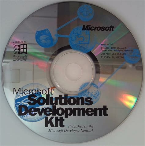 Msdn Microsoft Solutions Development Kit V20 1995 Microsoft