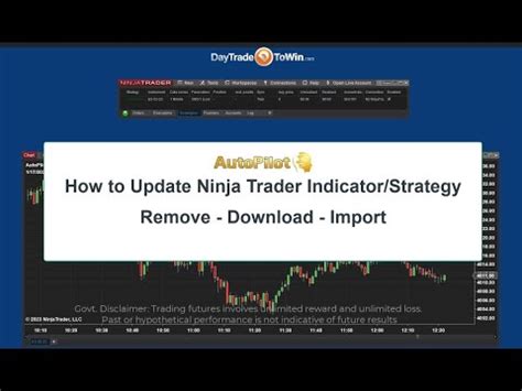 NinjaTrader Charts Importing Upgrading Removing Ninja Script Add On Indicators