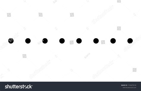 Horizontal Dot Line Simple Shape Vector Stock Vector Royalty Free Shutterstock