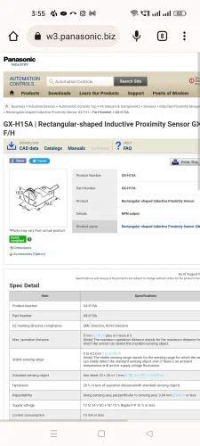 5 Mm Panasonic Inductive Proximity Sensor GX H15A 24 V NPN At 3150 Piece In Mumbai