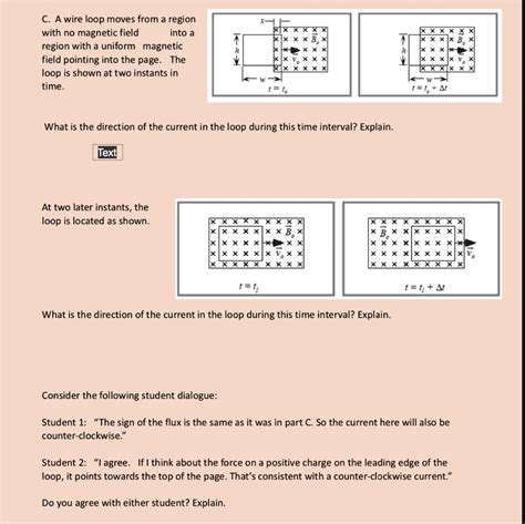solved a wire loop moves from a region with no magnetic field into a