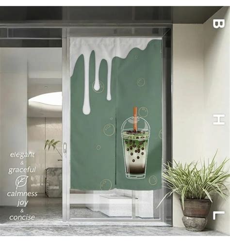 주방창문커튼 작은창커튼 부엌 예쁜 가리개 디저트 가게 출입구 커튼 레스토랑 주방 밀크티 도어 장식 하프 티몬