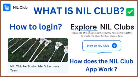 What Is The Nil Club How To Log In And How Does The Nil Club App Work