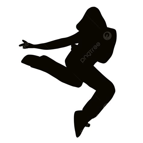 Hip Hop Dance Silhouette Vector