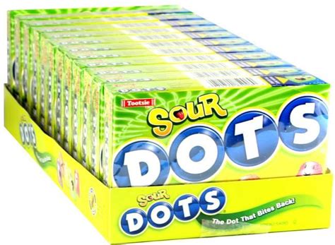 Tootsie Sour Dots 6oz Theatre Box 12ct American Candy N Drinks Ltd