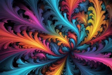 Premium Photo Chaotic Fantasy Fractals Colorful 3d Rendering For Mesmerizing Wallpaper