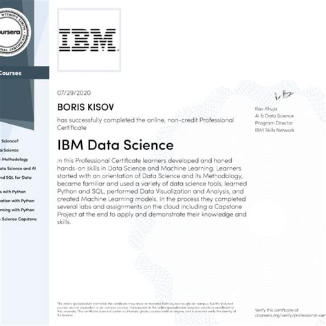 Ibm Data Science Kisov Boris